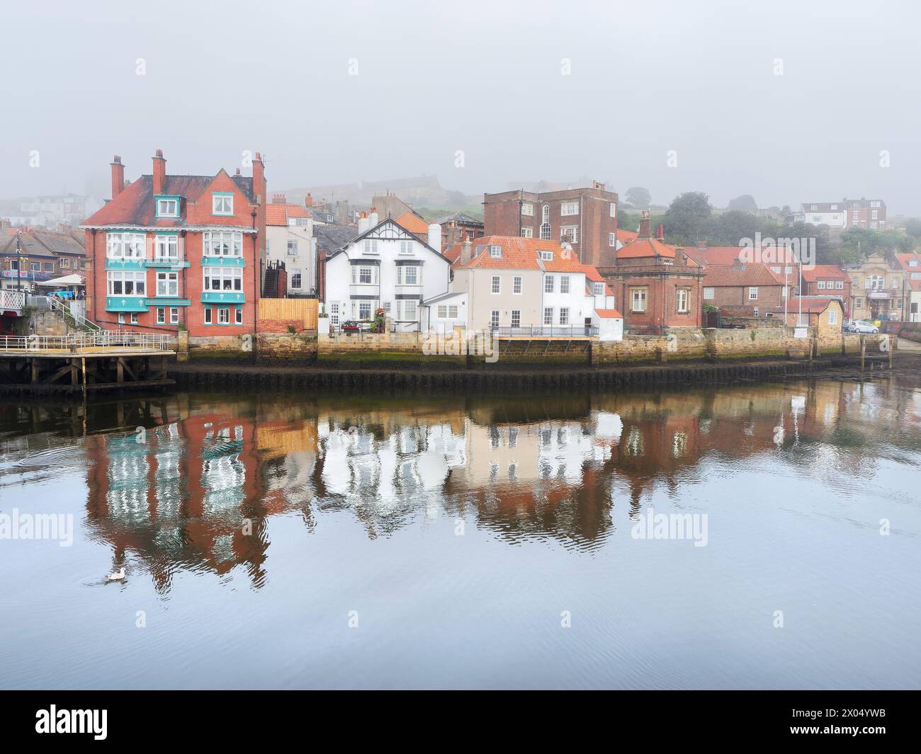 UK, North Yorkshire, Whitby Harbour and River Esk Stock Photo - Alamy