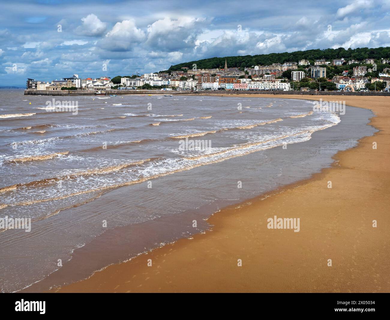 UK, Somerset, Weston Super Mare, Looking Towards Knightstone Harbour ...