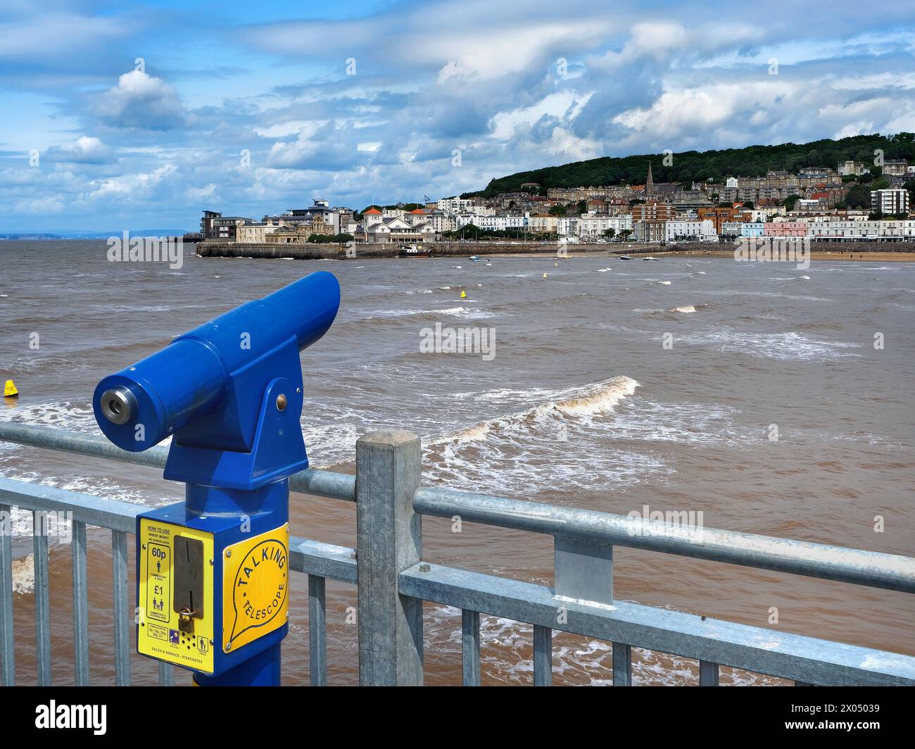 UK, Somerset, Weston Super Mare, Looking Towards Knightstone Harbour ...