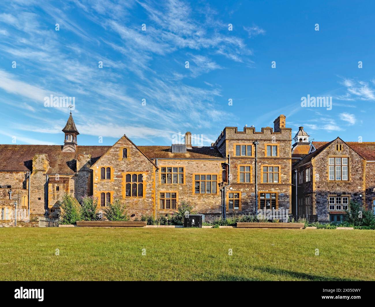 UK, Somerset, Taunton, Castle Green, Municipal Buildings Stock Photo ...