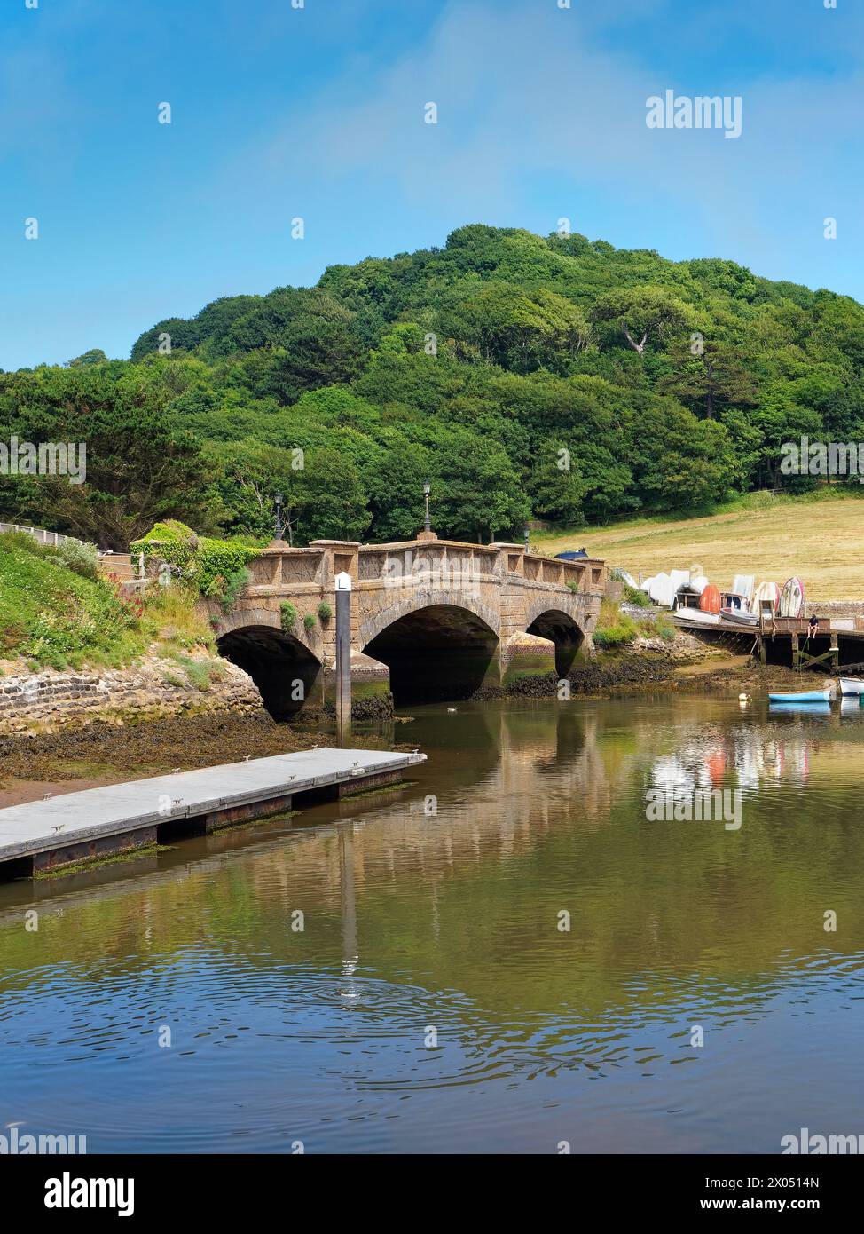 UK, Devon, Axmouth Harbour and Bridge Stock Photo - Alamy