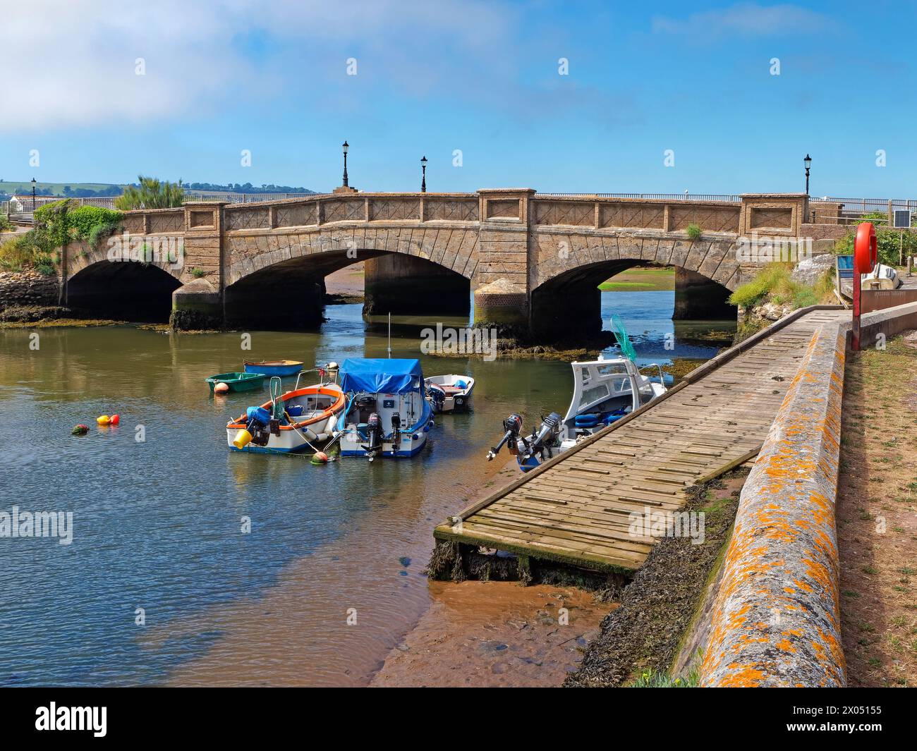 UK, Devon, Axmouth Harbour and Bridge Stock Photo - Alamy