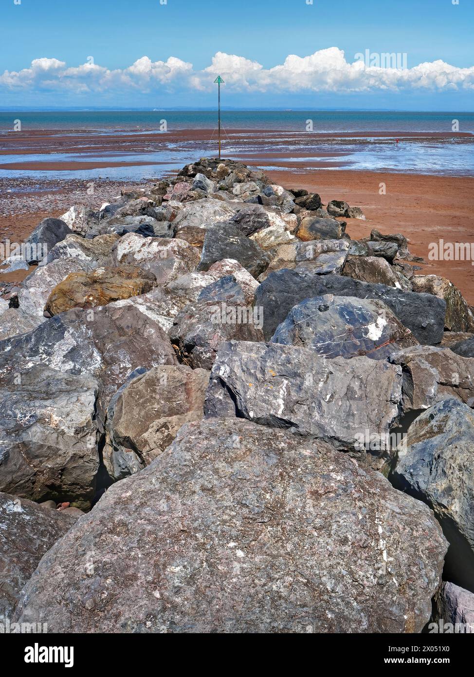 Beach defences somerset hi-res stock photography and images - Alamy