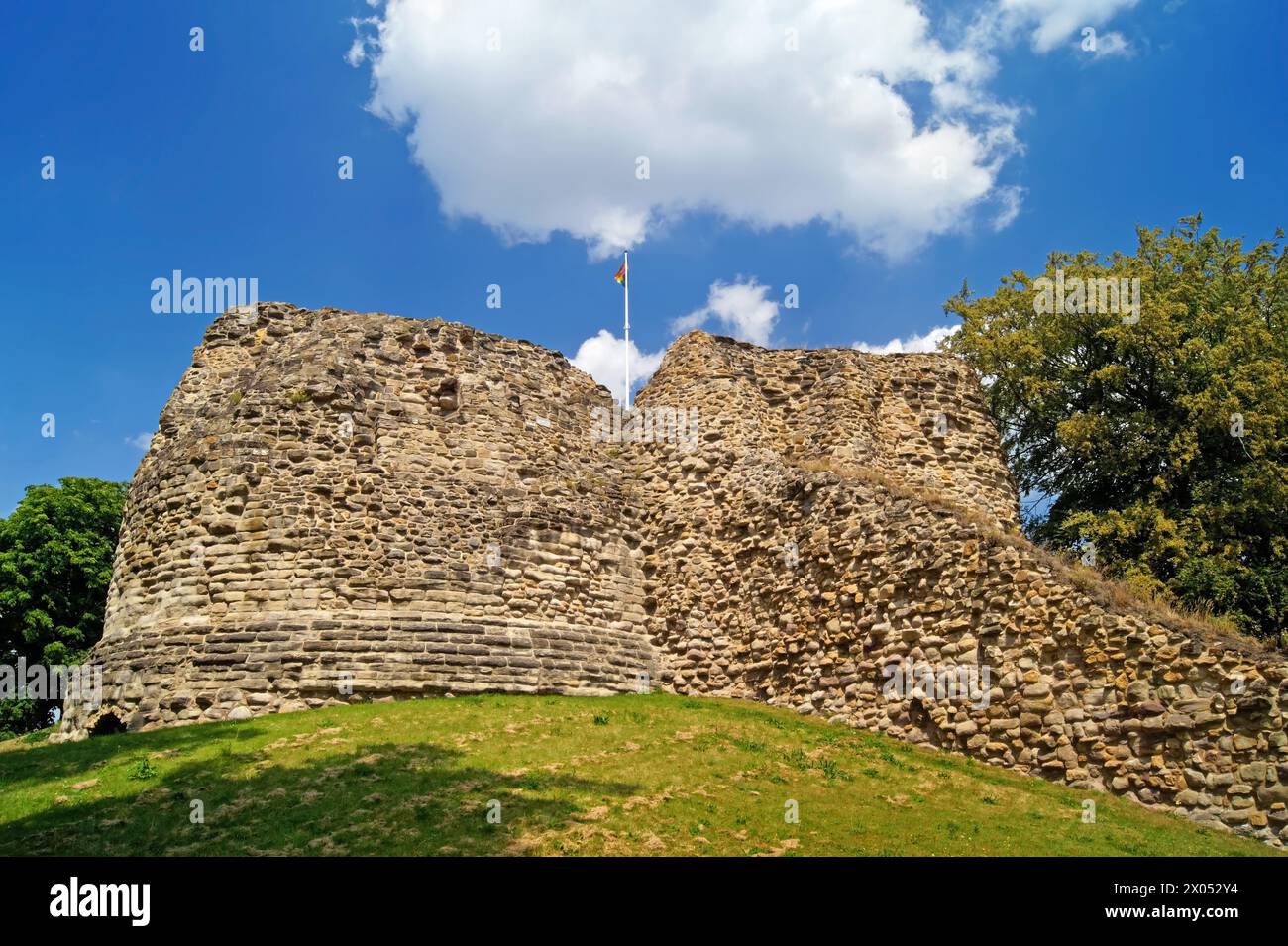 UK, West Yorkshire, Pontefract Castle Stock Photo - Alamy