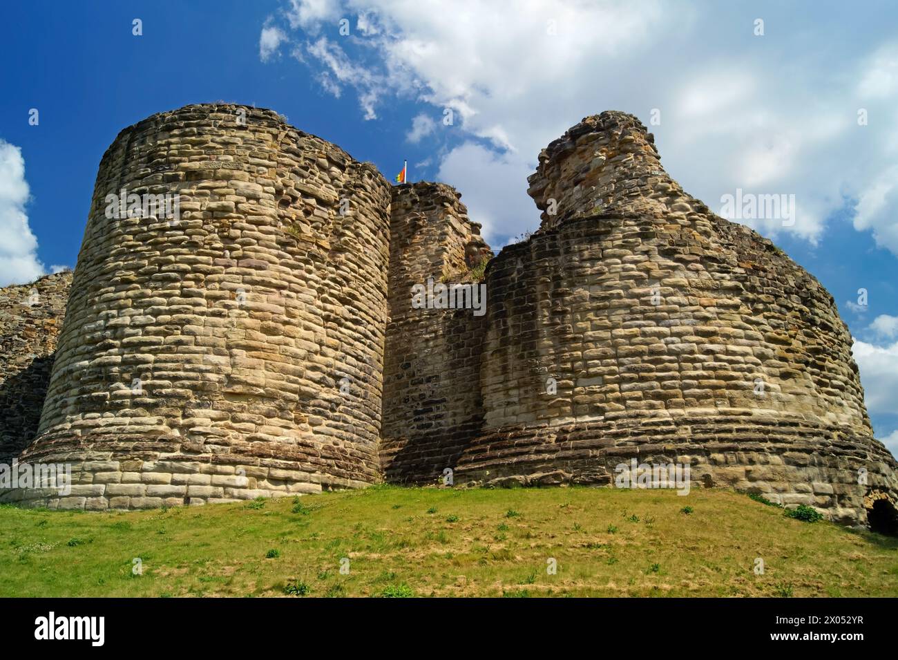 UK, West Yorkshire, Pontefract Castle Stock Photo - Alamy