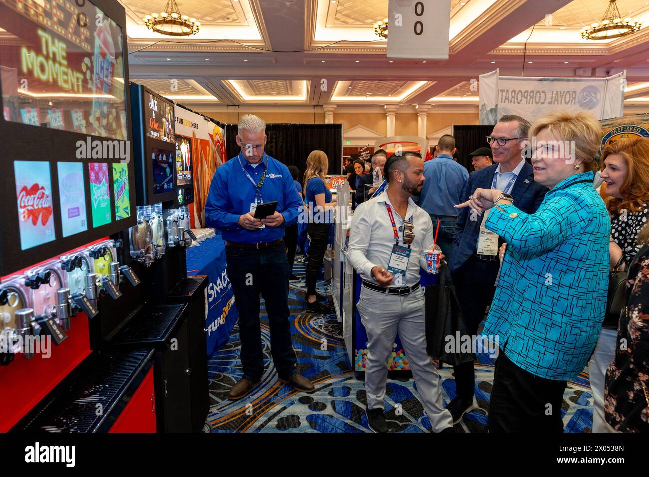 Las Vegas, USA. 09th Apr, 2024. The Icee Company demonstrates machines ...