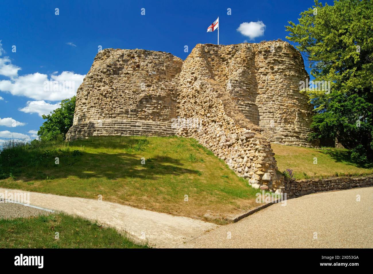 UK, West Yorkshire, Pontefract Castle Stock Photo - Alamy