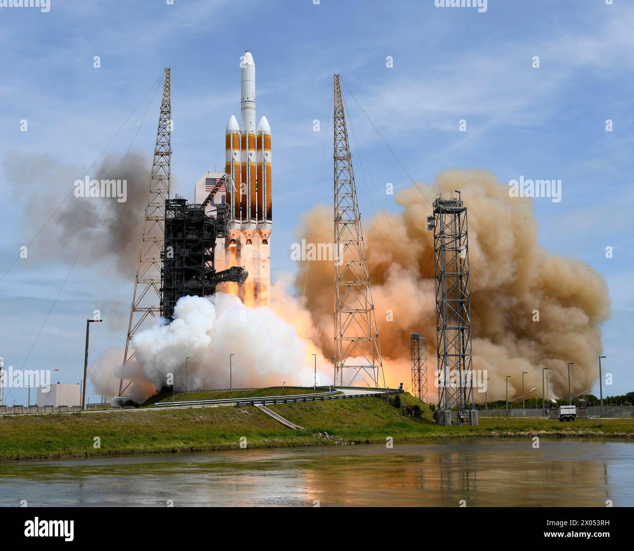 Florida, Us April 9, 2024. Marking the final launch of a Delta rocket ...