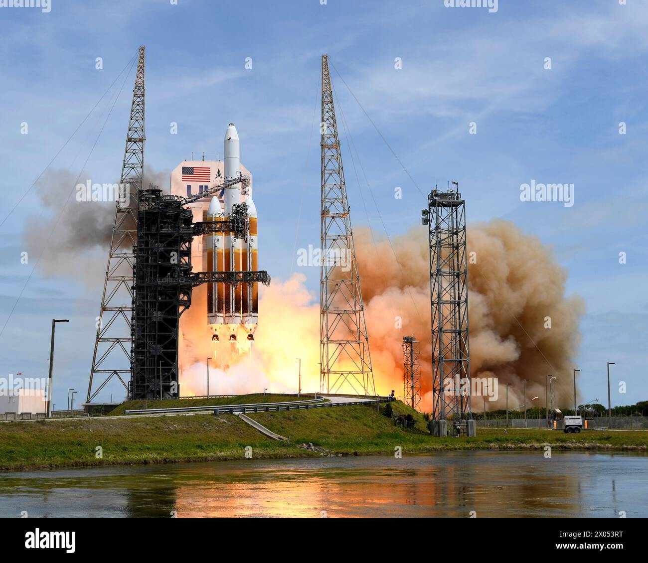 Florida, Us April 9, 2024. Marking the final launch of a Delta rocket ...