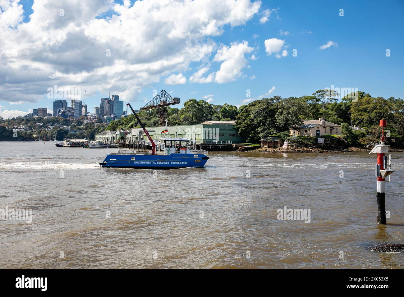 Sydney Harbour environment cleaning and rubbish collection vessel ...