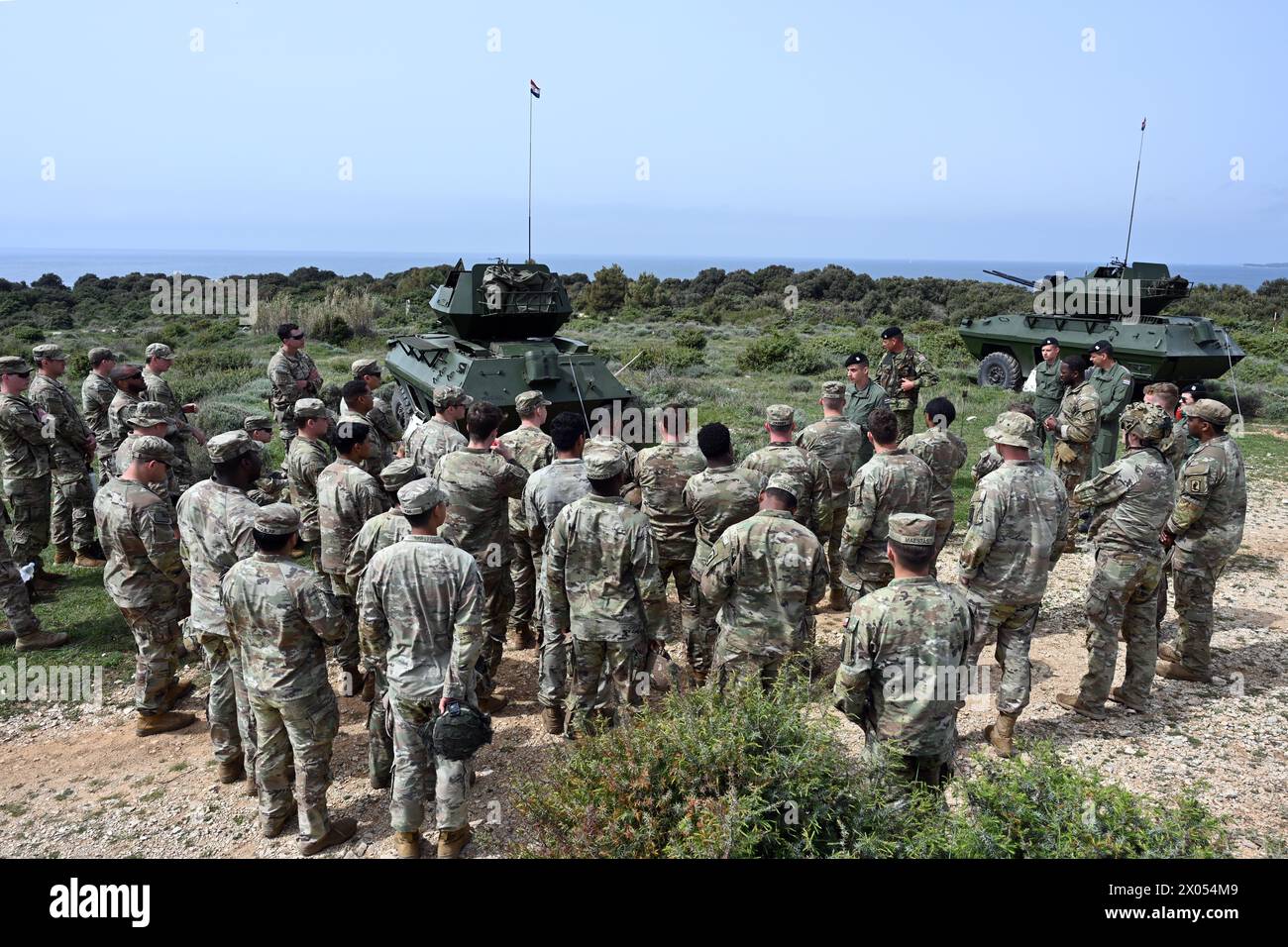 Croatian Army soldiers demonstrate the BOV-3 during Exercise Shield 24 ...