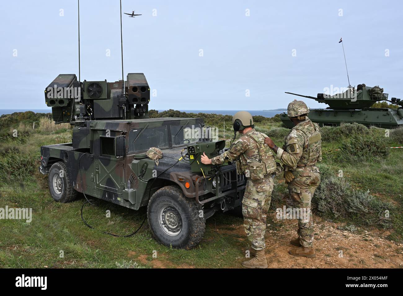 Soldiers from Charlie Battery, 1st Battalion, 57th Air Defense ...