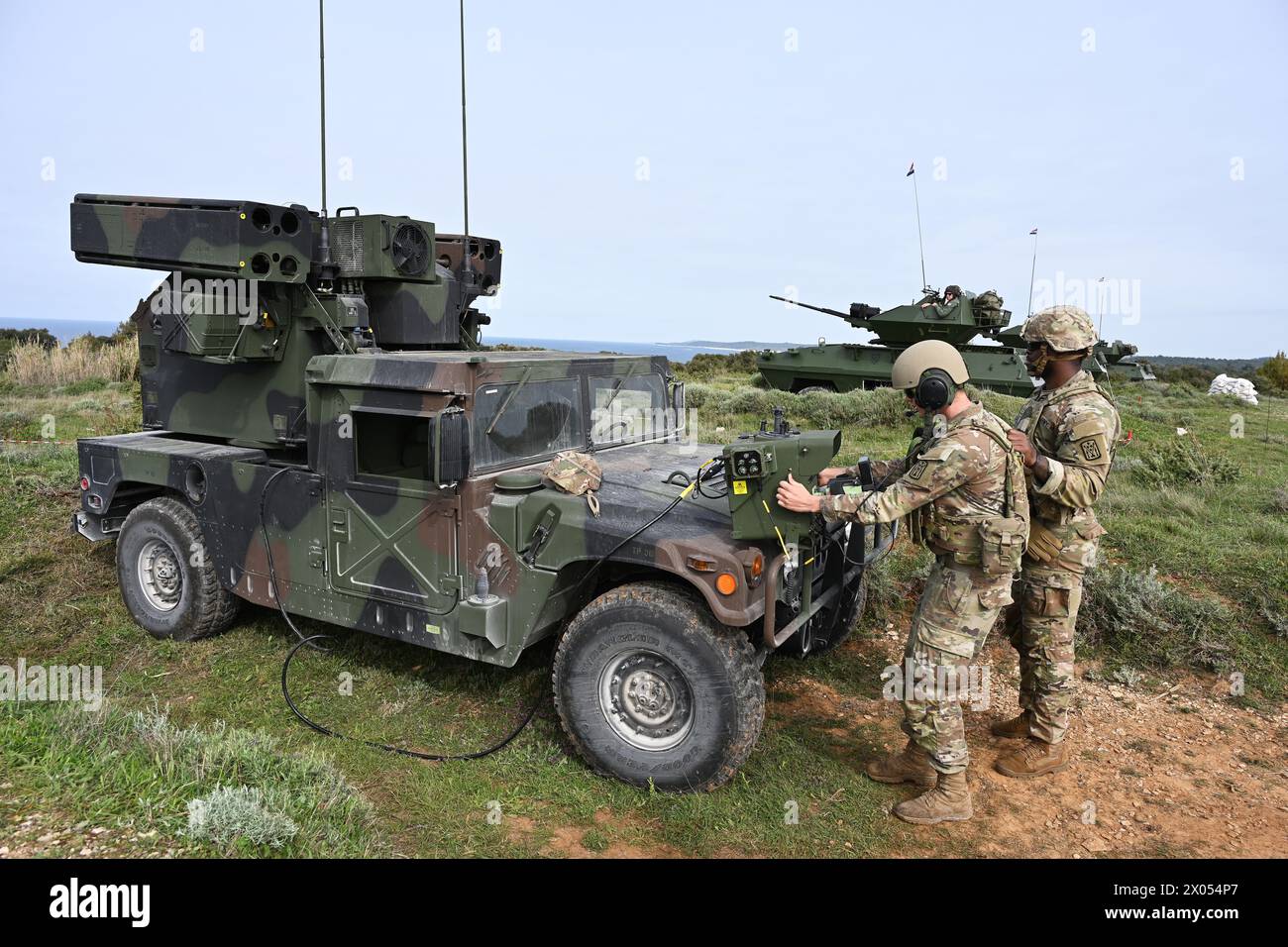Soldiers from Charlie Battery, 1st Battalion, 57th Air Defense ...