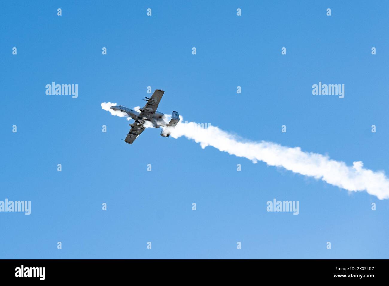 An A-10 Thunderbolt II participates in live-munition training over the ...