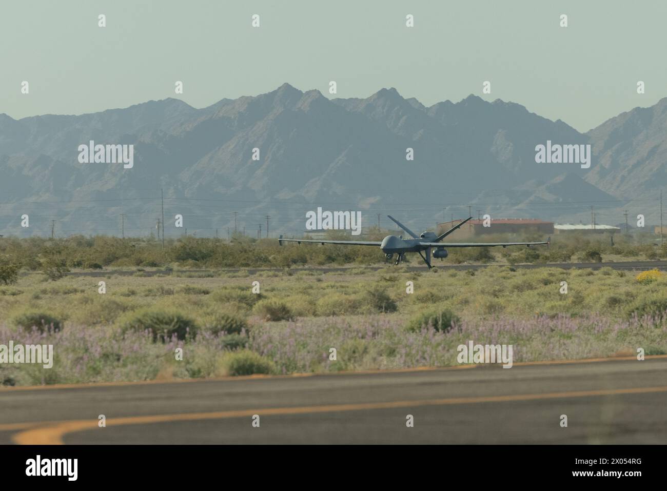 A U.S. Marine Corps MQ-9 Reaper drone, assigned to Marine Aviation ...