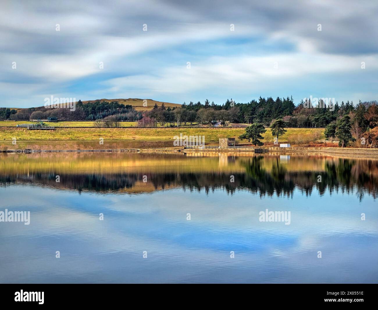 UK, South Yorkshire, Peak District, Lower Redmires Reservoir Stock ...