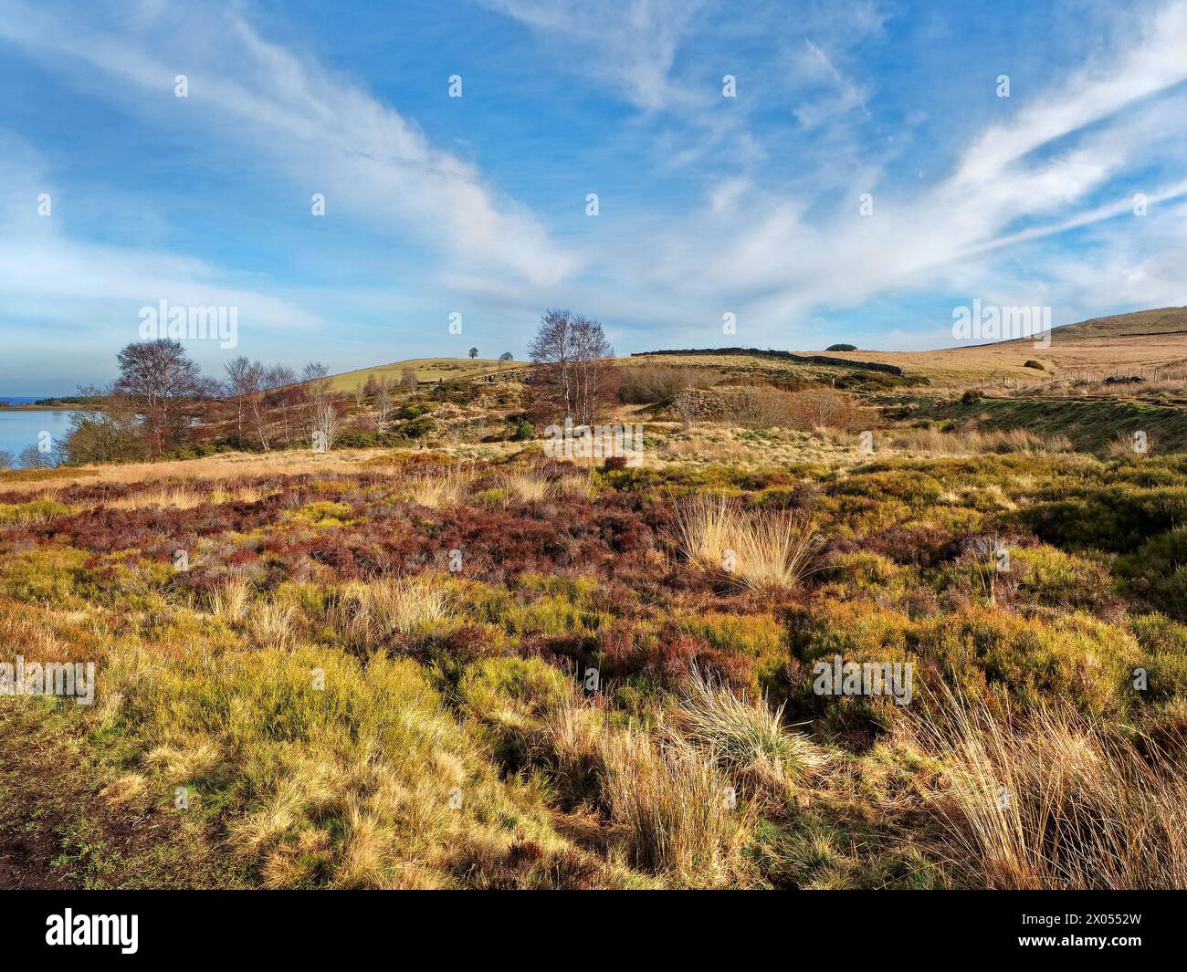 UK, South Yorkshire, Peak District, Moorland surrounding Lower Redmires ...