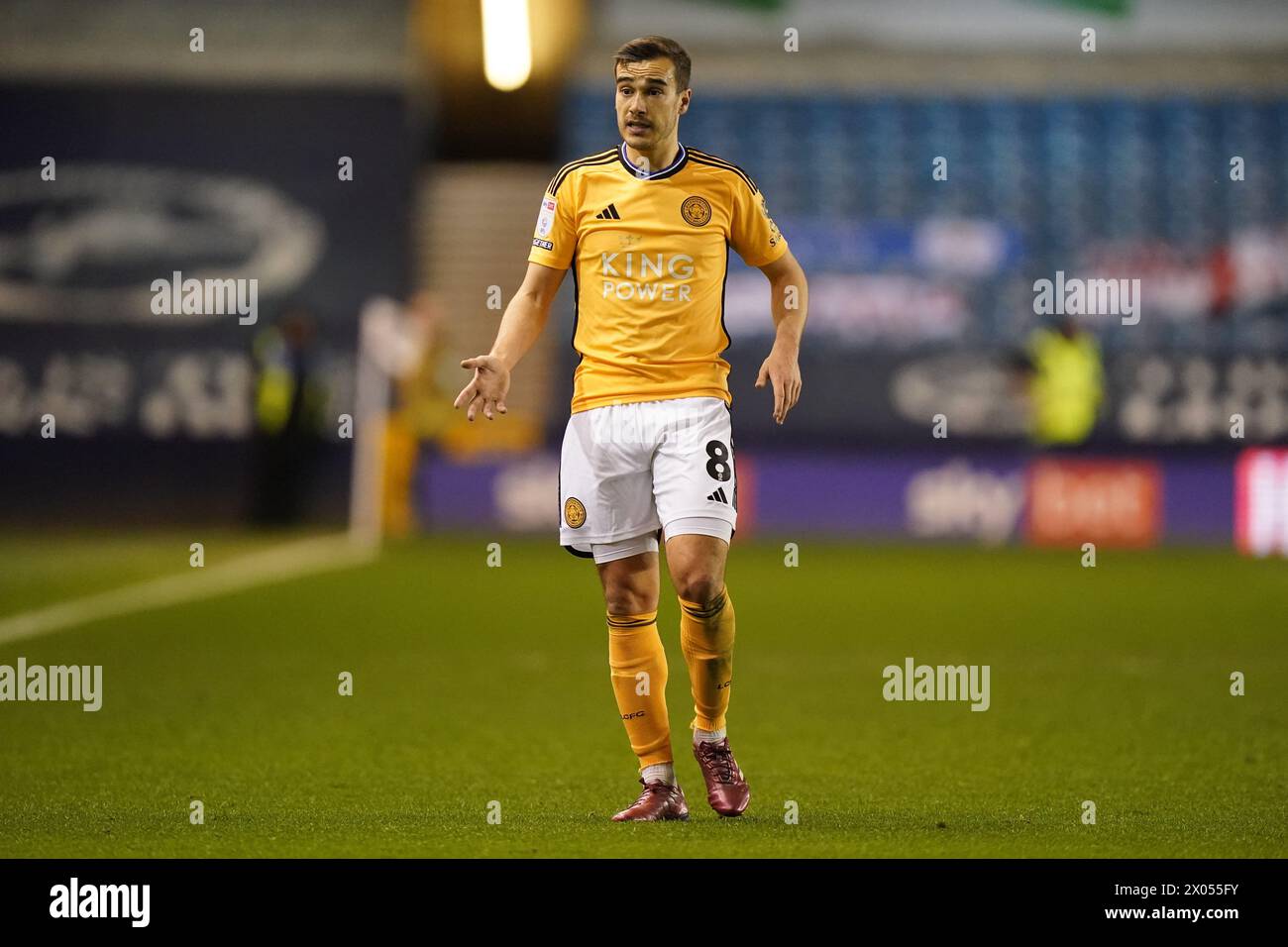 London, UK. 09th Apr, 2024. Harry Winks of Leicester City during the ...