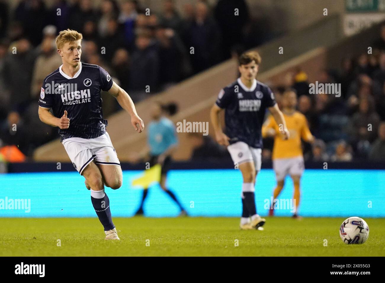 London, UK. 09th Apr, 2024. Zian Flemming of Millwall during the ...