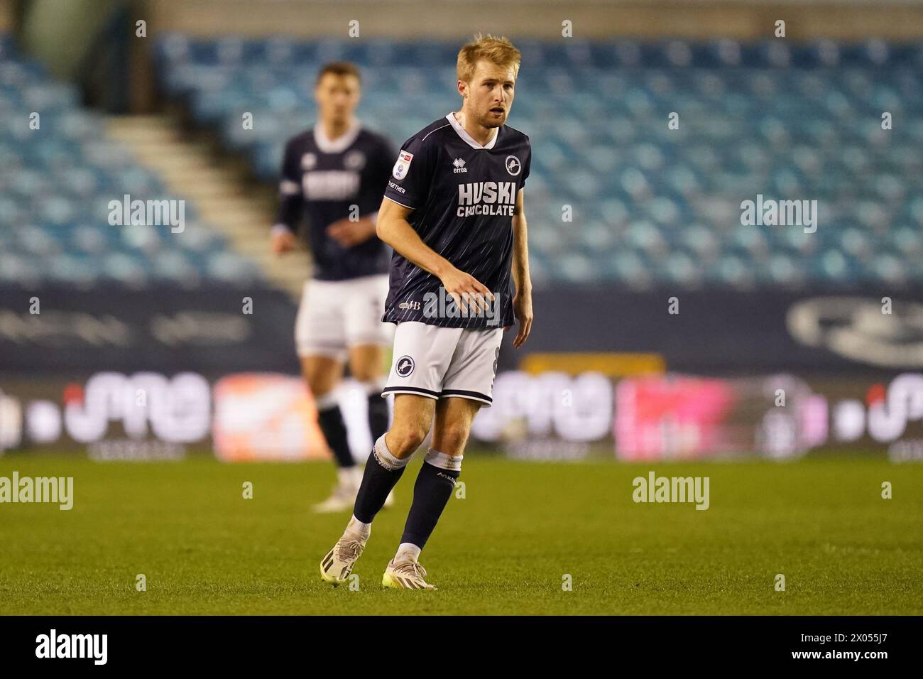 London, UK. 09th Apr, 2024. Billy Mitchell of Millwall during the ...