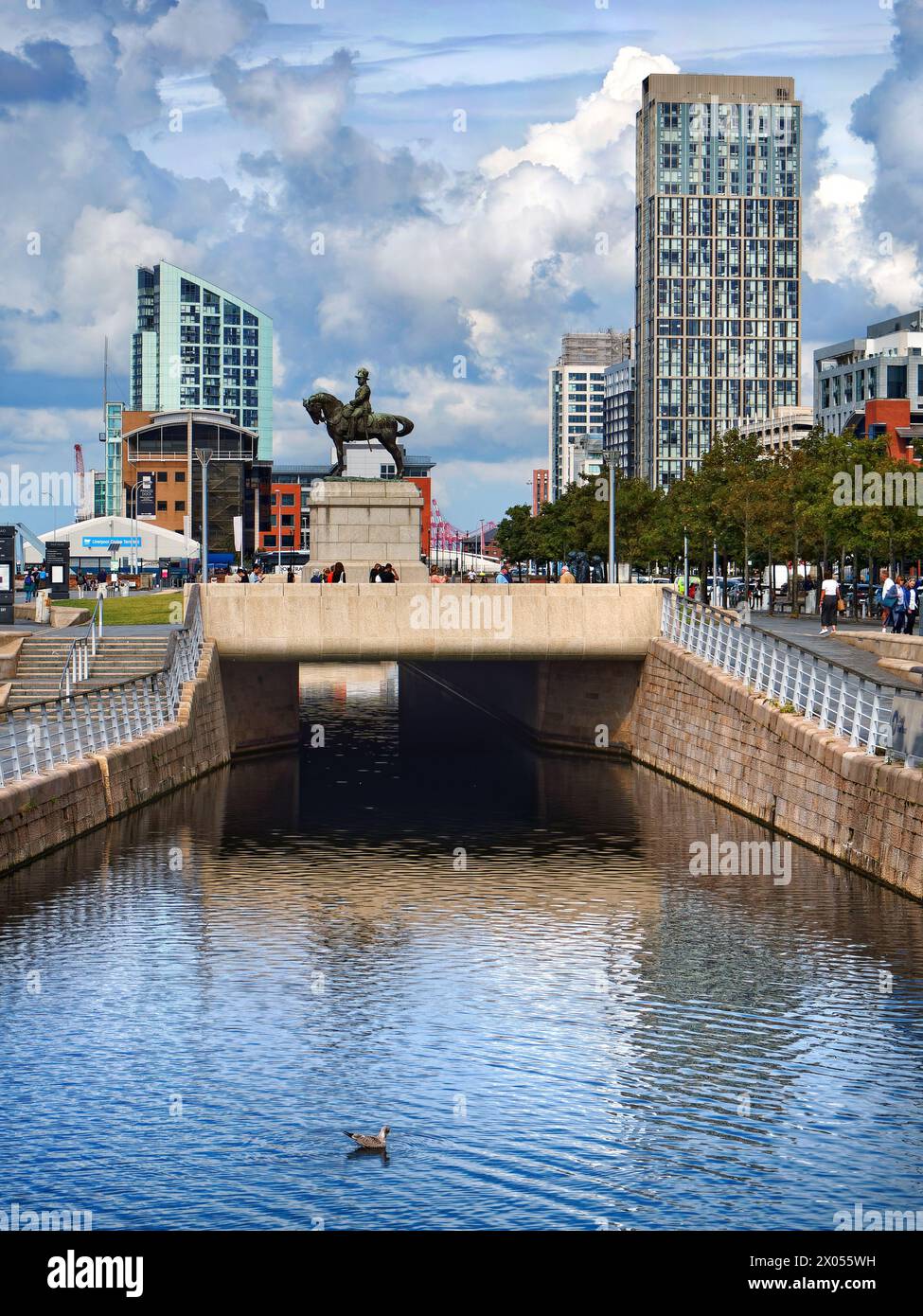 UK, Liverpool, Liverpool Canal Link and Waterfront Buildings Stock ...