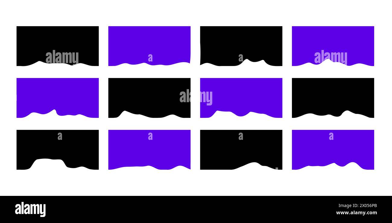 Set of text ripped frames. Vector illustration Stock Vector Image & Art ...