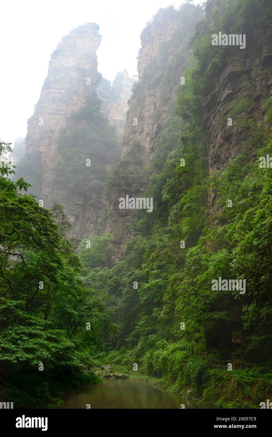 Sandstone cliffs and pillars frame the lush scenery surrounding Golden ...