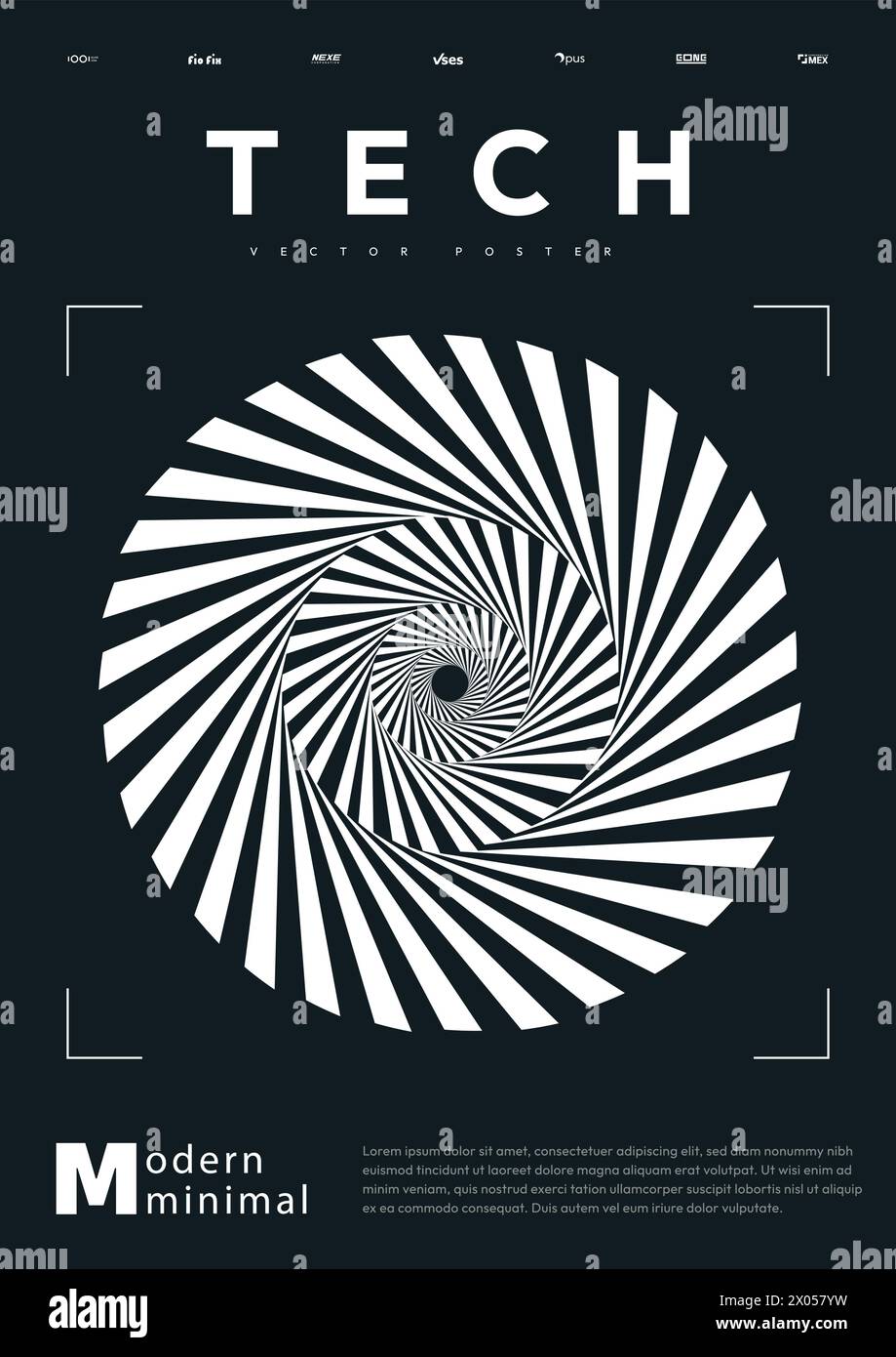 Tech poster vector concept Stock Vector Image & Art - Alamy