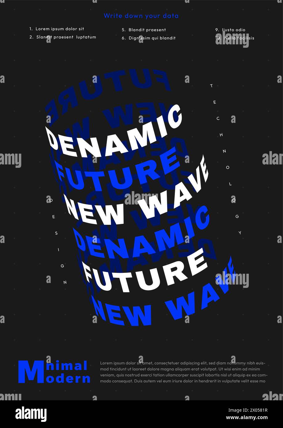 Futuristic poster vector concept Stock Vector Image & Art - Alamy