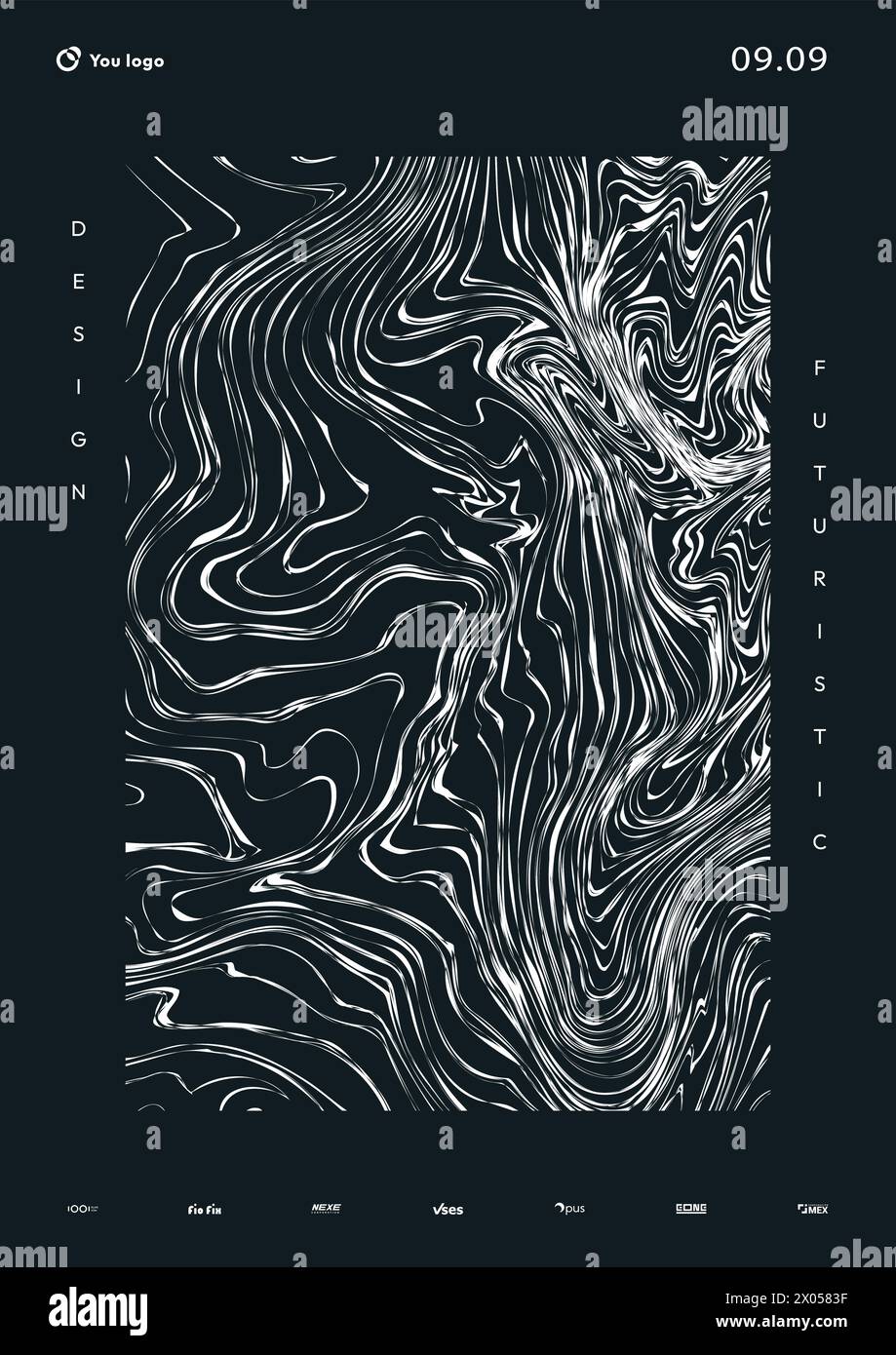 Tech poster vector concept Stock Vector Image & Art - Alamy