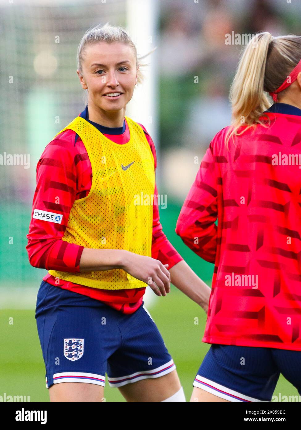 Aviva Stadium, Ireland. 9th Apr, 2024. Leah Williamson (5) defender for ...