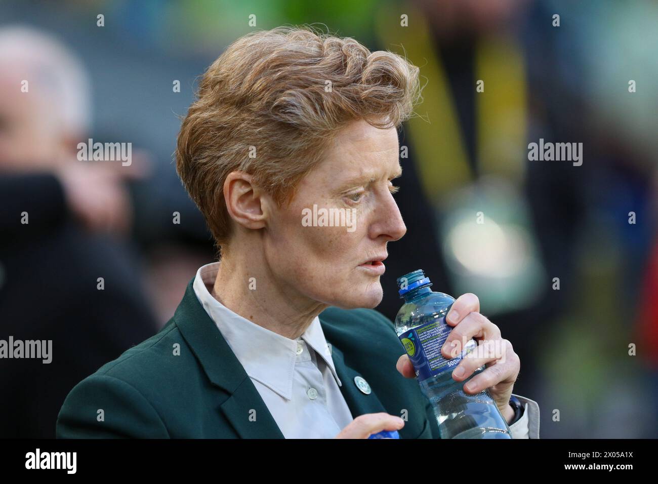 Aviva Stadium, Ireland. 9th Apr, 2024. Vera Pauw Head coach for Ireland ...