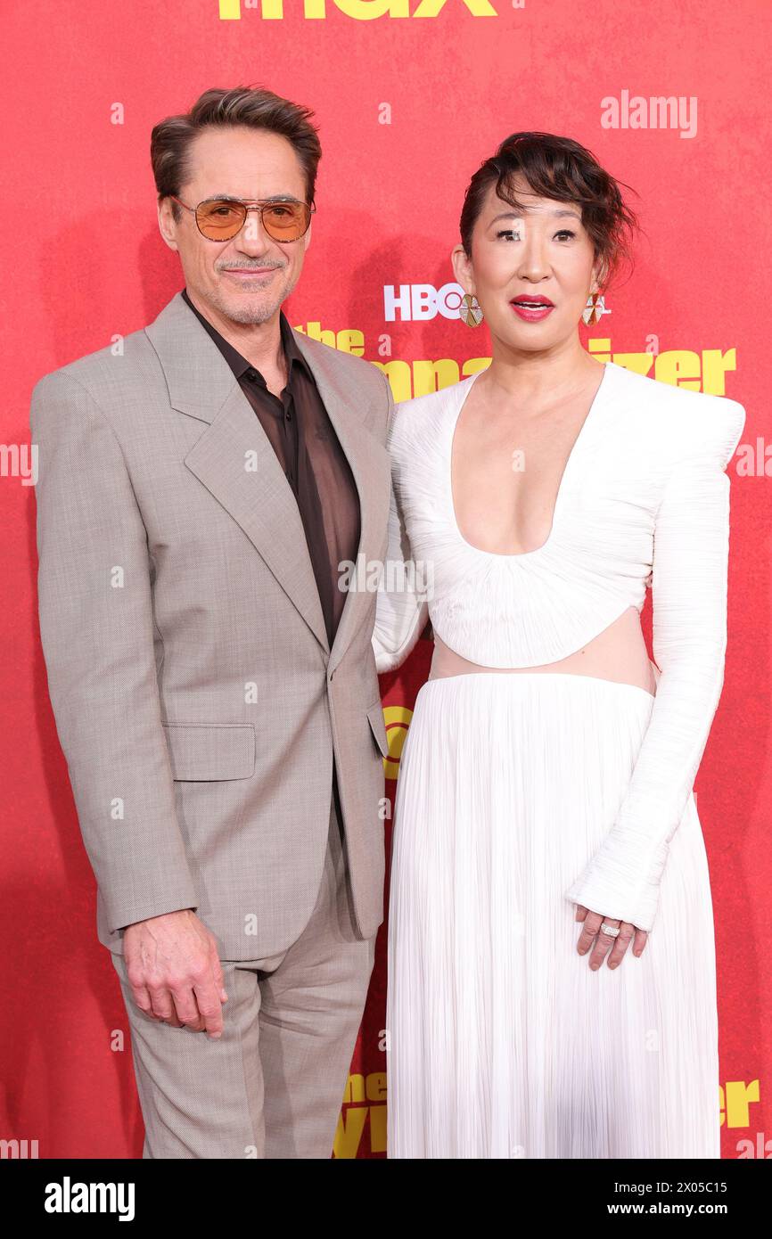 Los Angeles, Ca. 9th Apr, 2024. Robert Downey Jr. and Sandra Oh at HBO's The Sympathizer ...