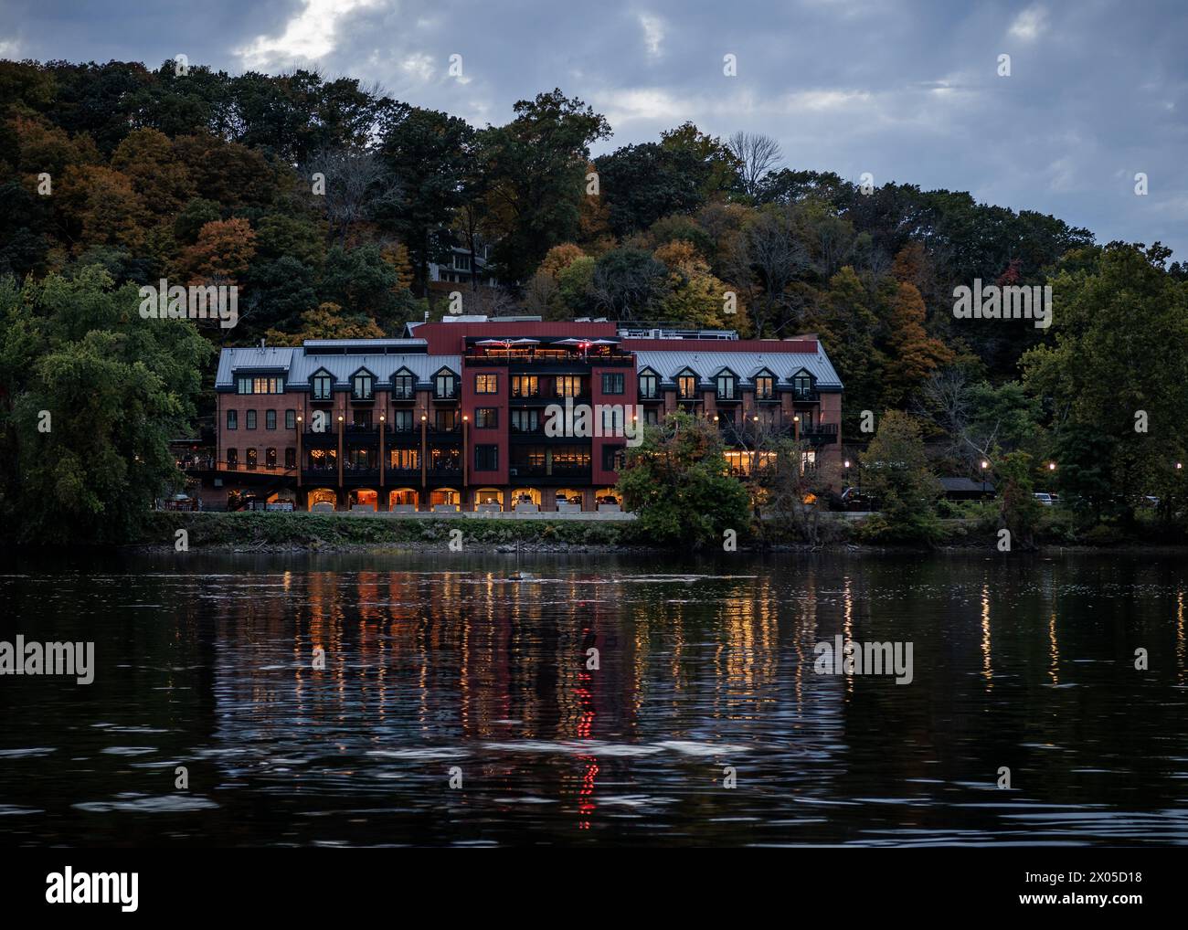 River front hotel Stock Photo - Alamy