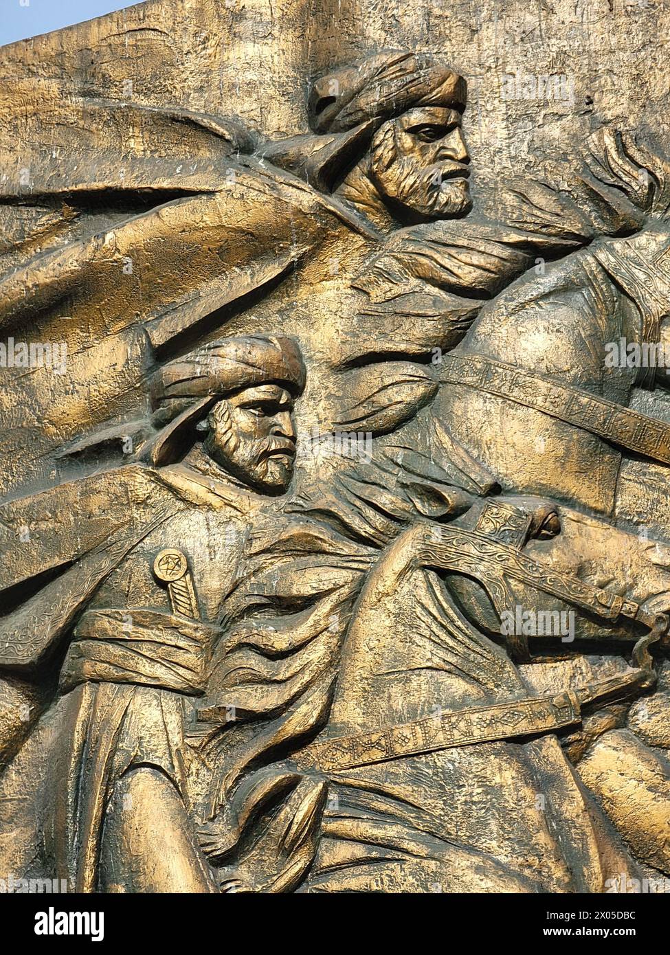 Statue of Emir Abdelkader at EL Amir Abdelkader square in downtown Algiers Algeria Stock Photo ...