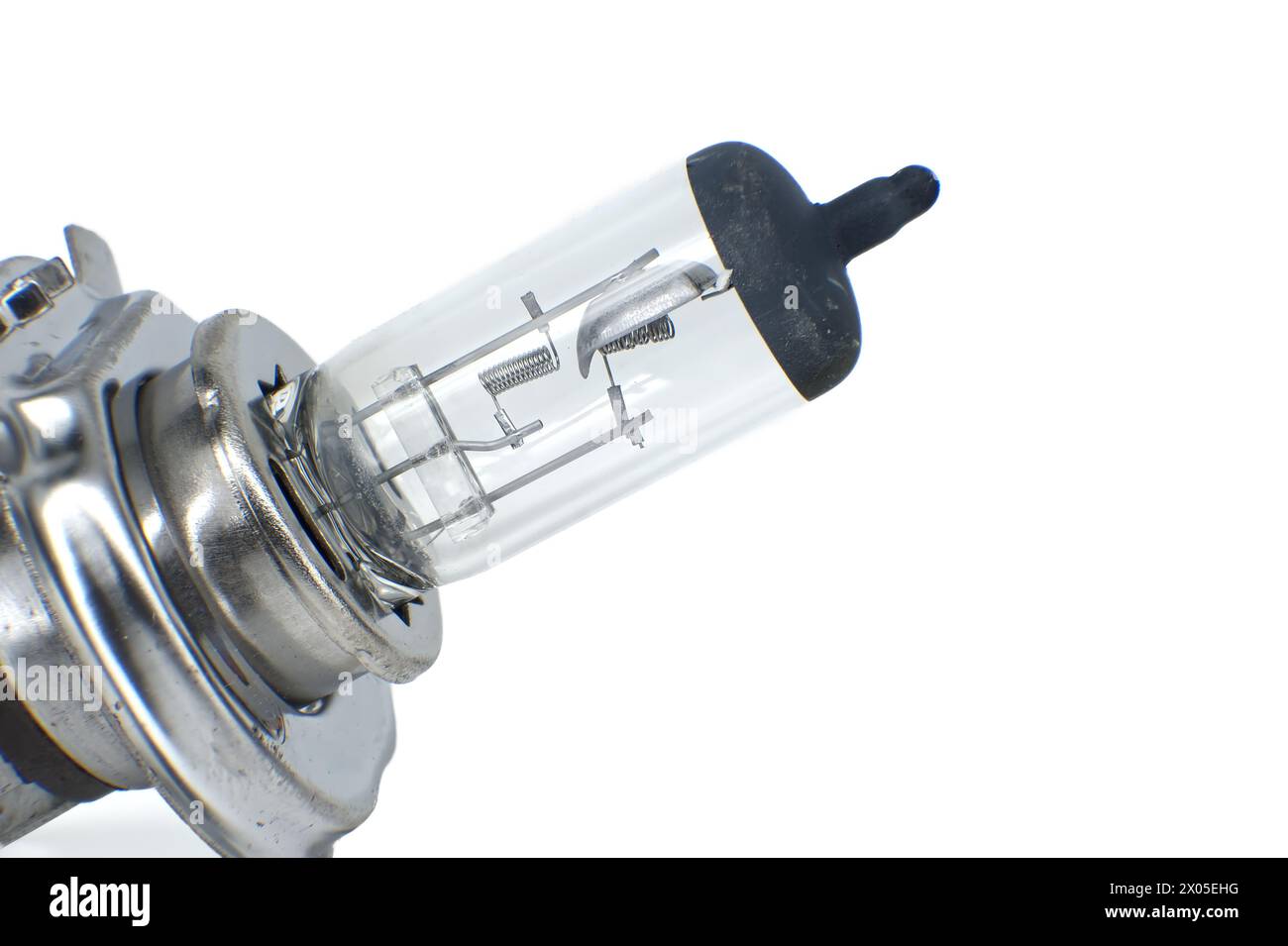 Vehicles headlight halogen lamp bulb isolated on white background ...