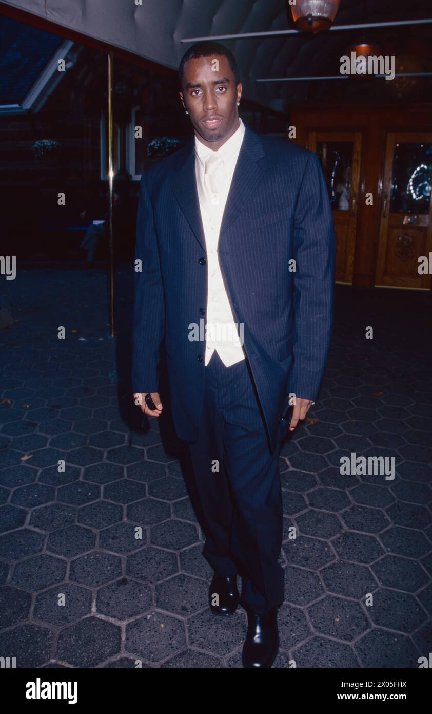 Sean "Puffy" Combs attends the christening party for his son Christian ...