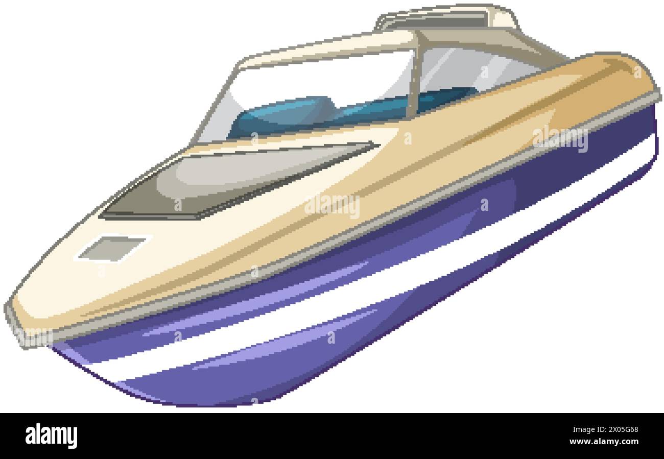 Fiberglass speedboat Stock Vector Images - Alamy