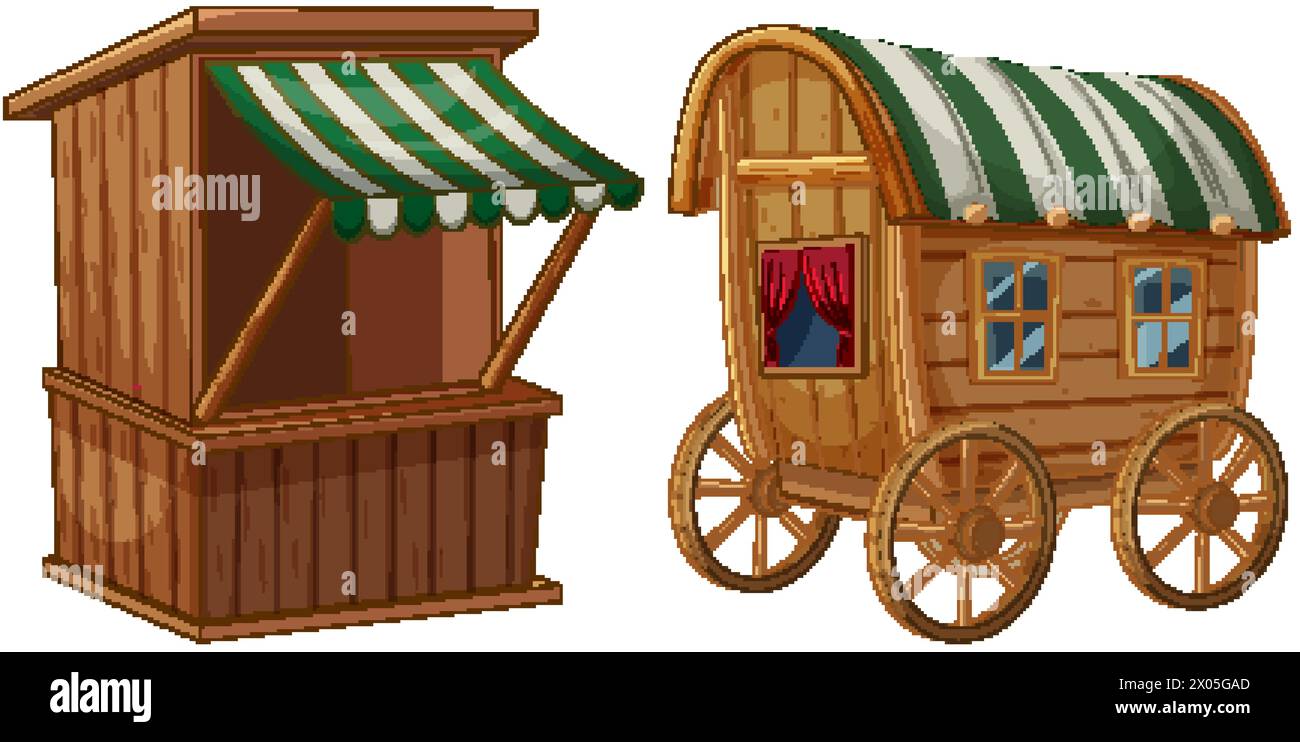 Canopy curtains Stock Vector Images - Alamy