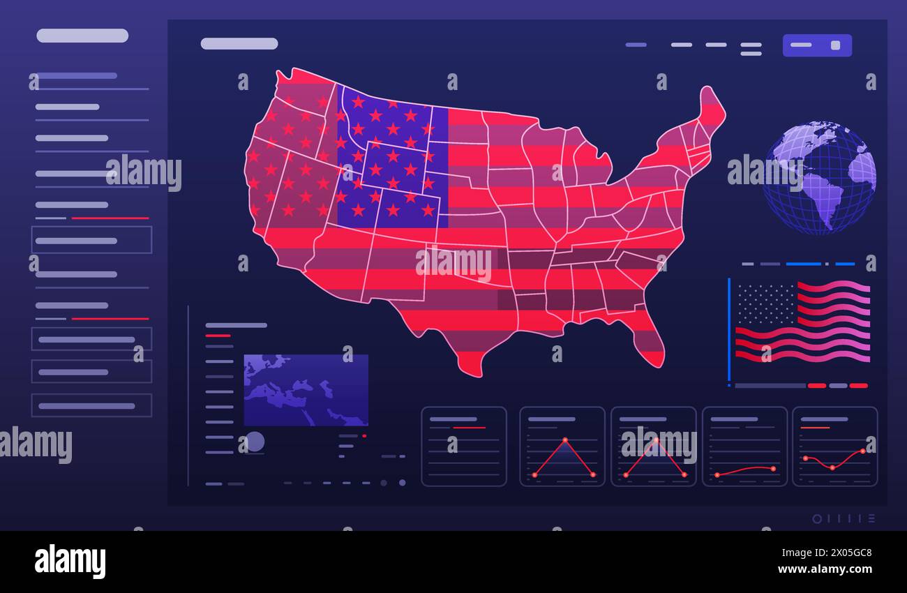 Election results map Stock Vector Images - Alamy