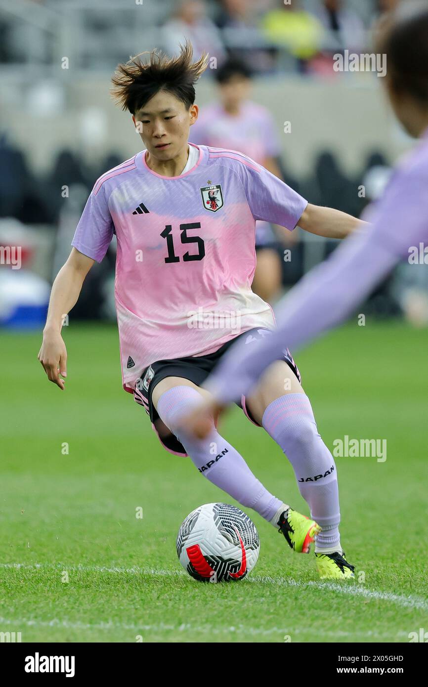 Columbus, Ohio, USA. 9th Apr, 2024. Japan Women's National Team forward ...