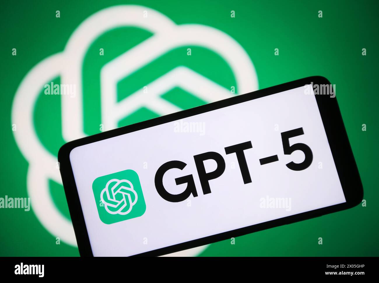 Ukraine. 09th Apr, 2024. In this photo illustration, a concept of AI ...