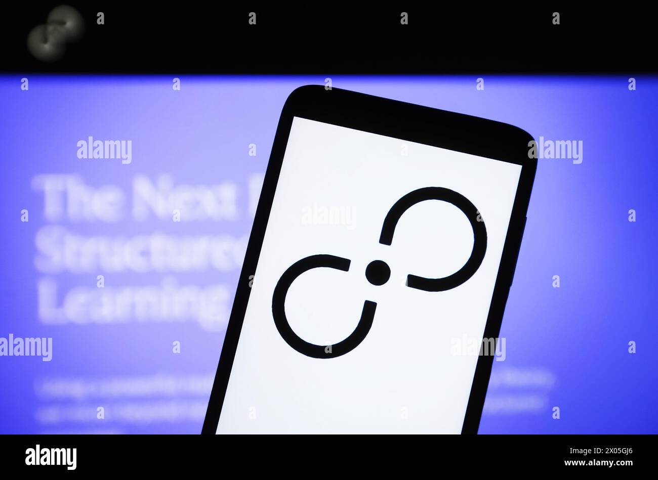 Ukraine. 09th Apr, 2024. In this photo illustration, an Artificial intelligence (AI) startup ...