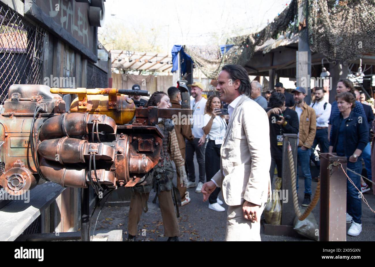 Austin, TX. Mar. 8, 2023. Fallout stars Walton Goggins and Aaron Moten ...