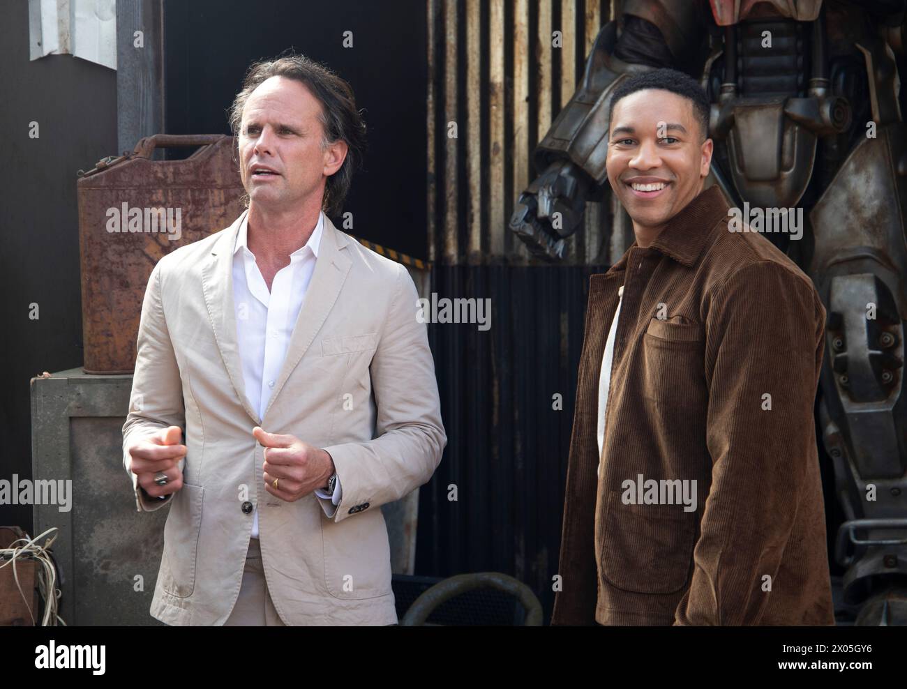 Austin, TX. Mar. 8, 2023. Fallout stars Walton Goggins and Aaron Moten ...