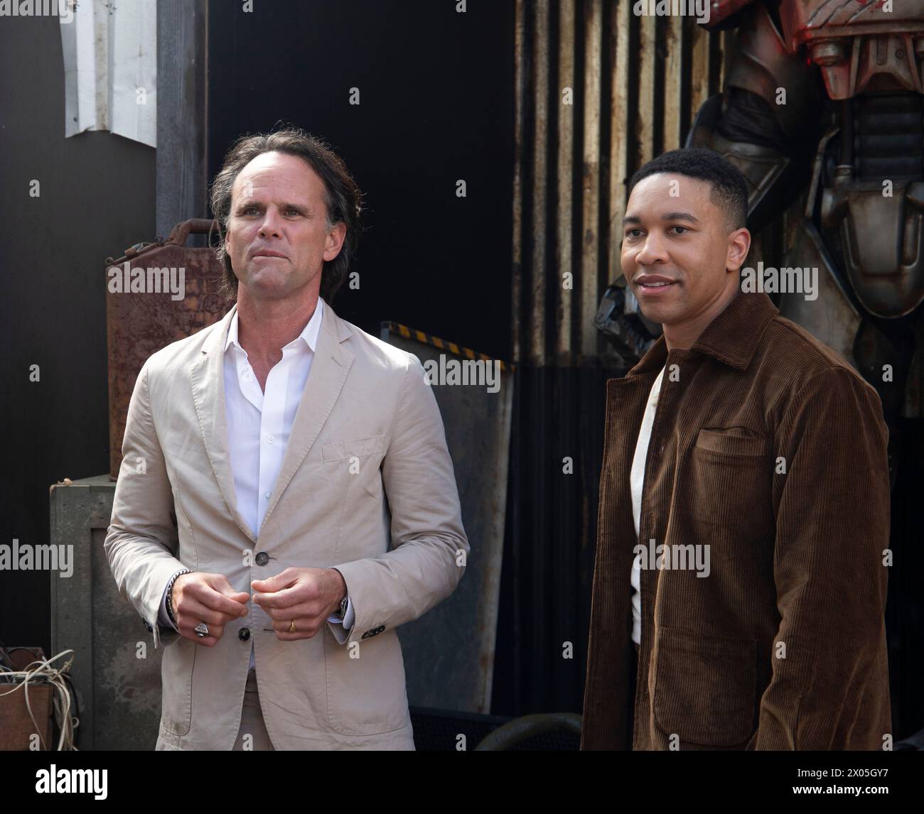 Austin, TX. Mar. 8, 2023. Fallout stars Walton Goggins and Aaron Moten ...