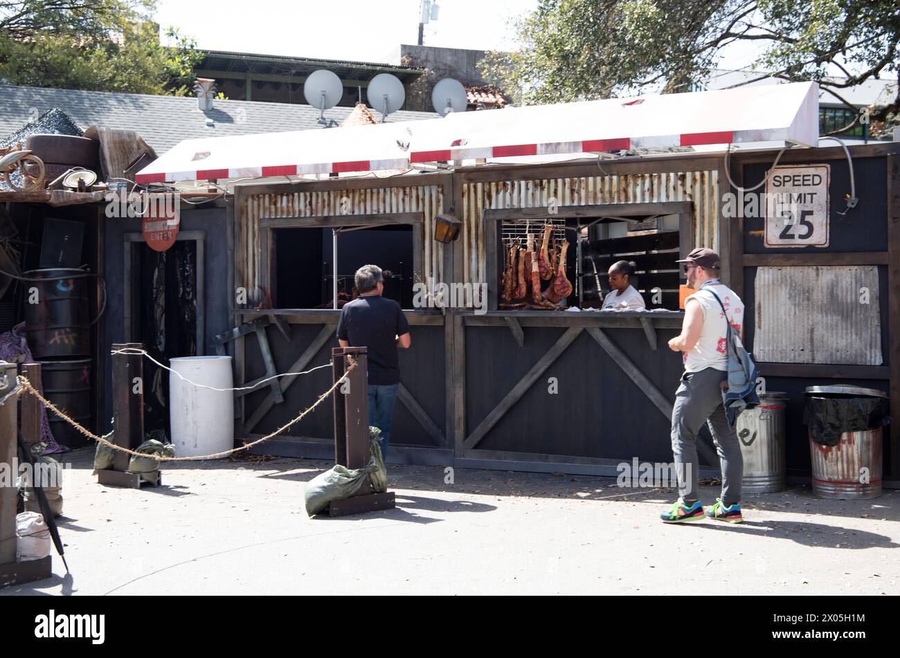 Austin, TX. Mar. 8, 2023. Fallout stars Walton Goggins and Aaron Moten ...