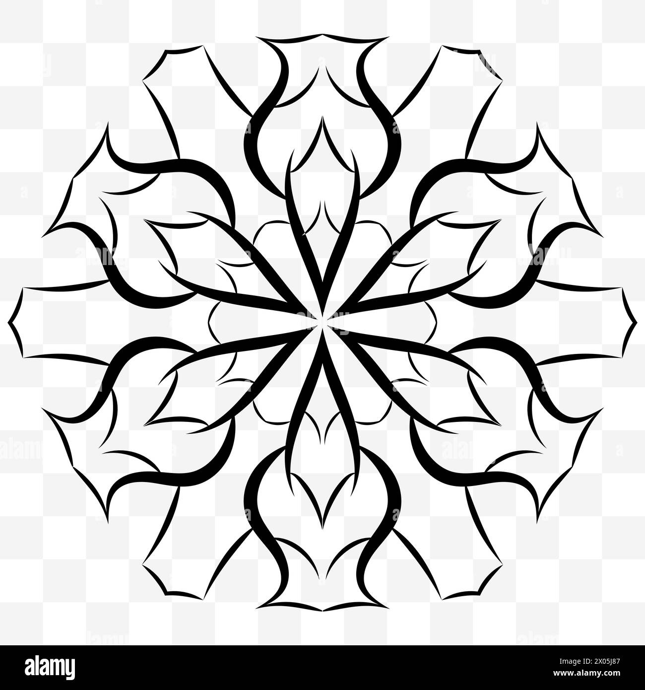 A universal circular symmetrical element for a pattern. Original ...