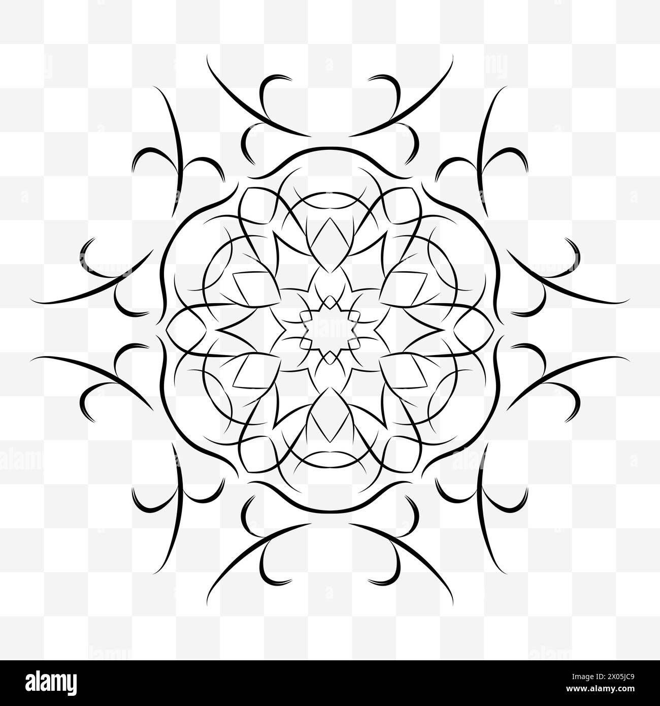 A universal circular symmetrical element for a pattern. Original ...