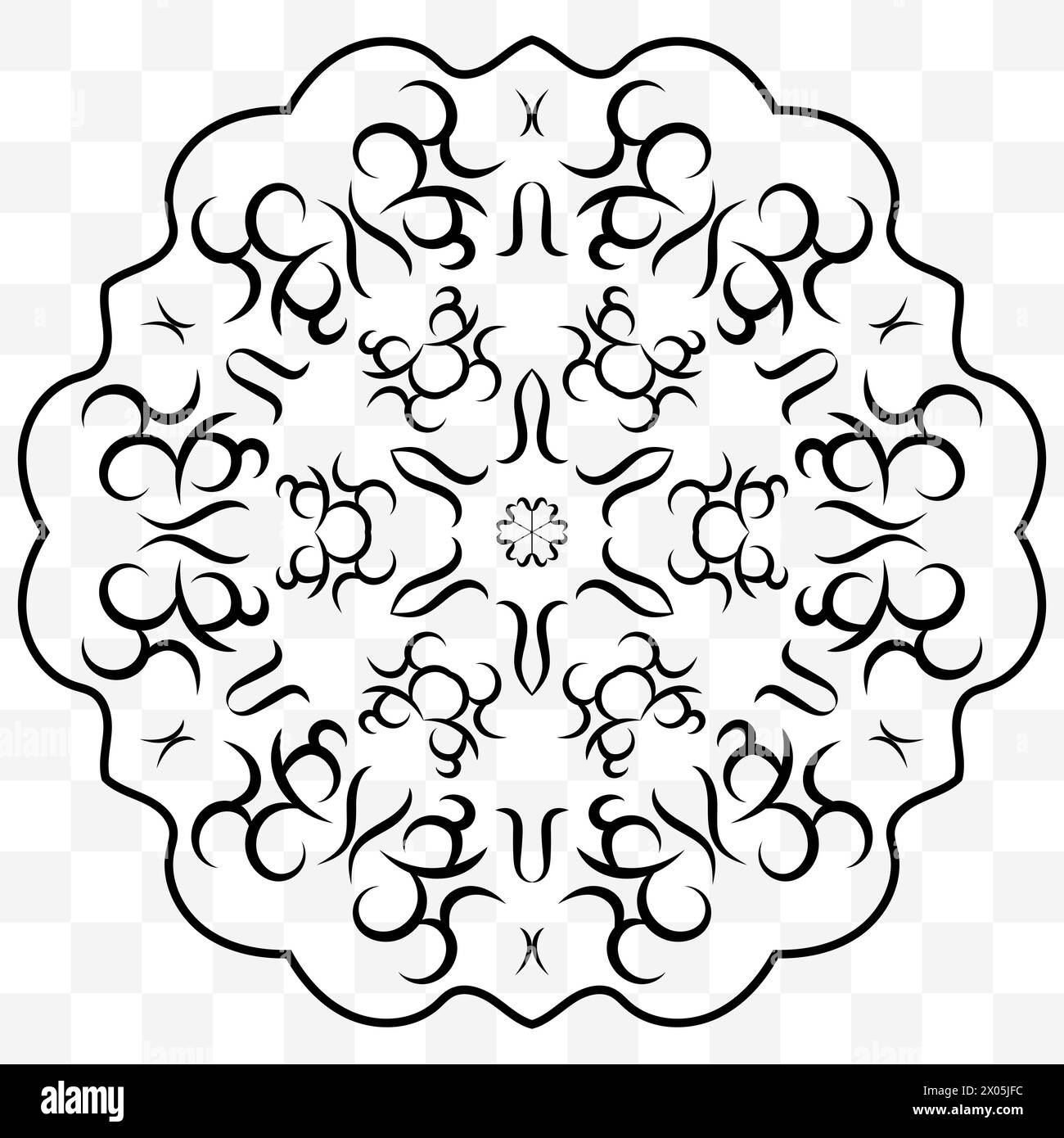 A universal circular symmetrical element for a pattern. Original ...